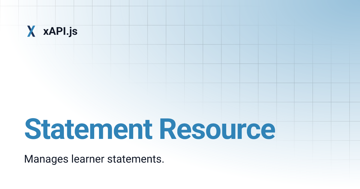 Statement Resource | xAPI.js